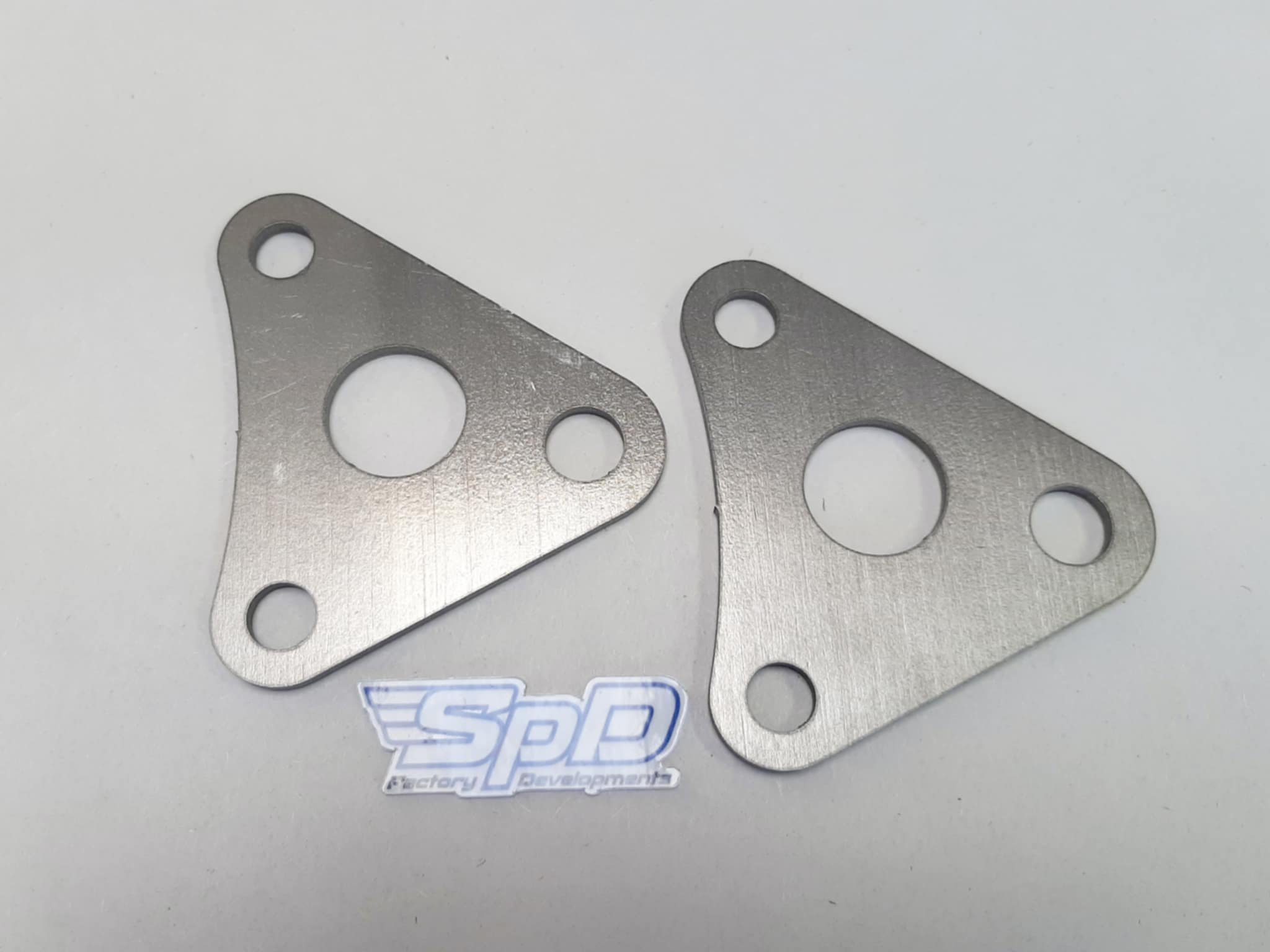 1978-79 CR250 Titanium Front Engine Plate Set. – SpD Factory Developments